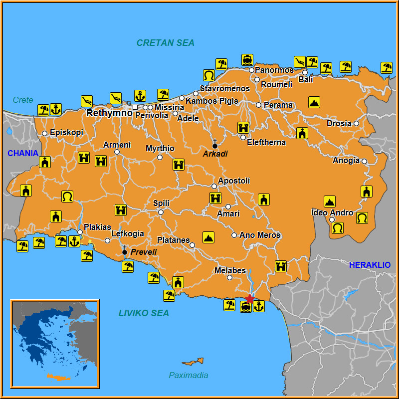 Exploring Agia Galini: Unveiling Hidden Gems on the Map of Rethymno's ...