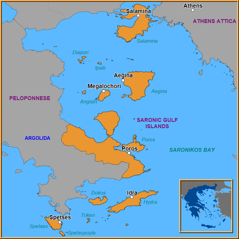 Unlocking the Wonders: Navigating the Saronic Gulf Map in Greece for ...