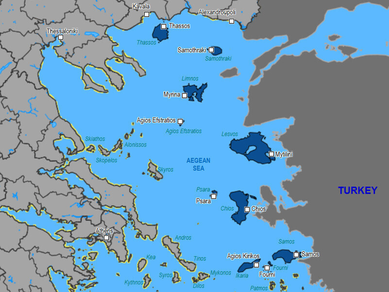The North and East Aegean islands of Greece